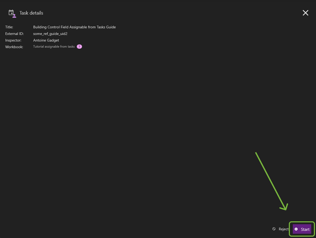 Fields assignable from tasks | iCL Documentation
