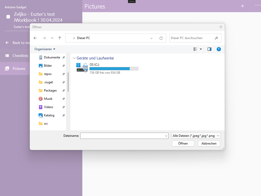 Checklist Menu | iCL Documentation