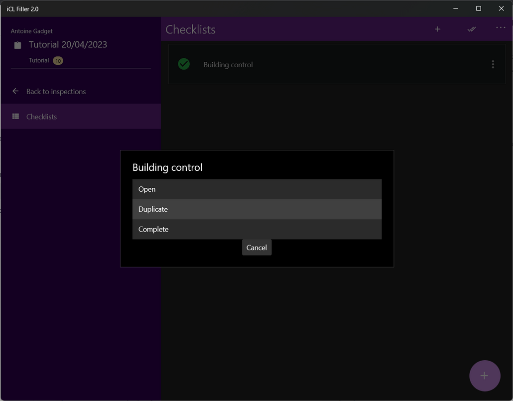 Duplicating areas | iCL Documentation