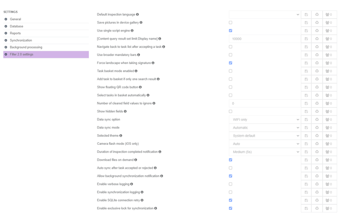Managing iCL Filler settings | iCL Documentation