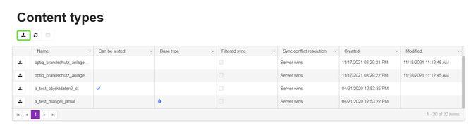 Importing content types in iCL Portal | iCL Documentation