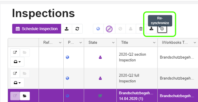 Inspections | iCL Documentation